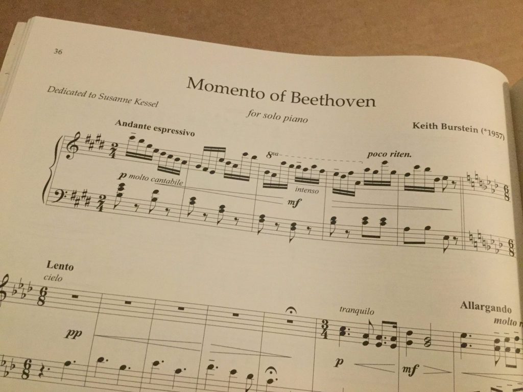 Keith Burstein | 250 piano pieces for Beethoven